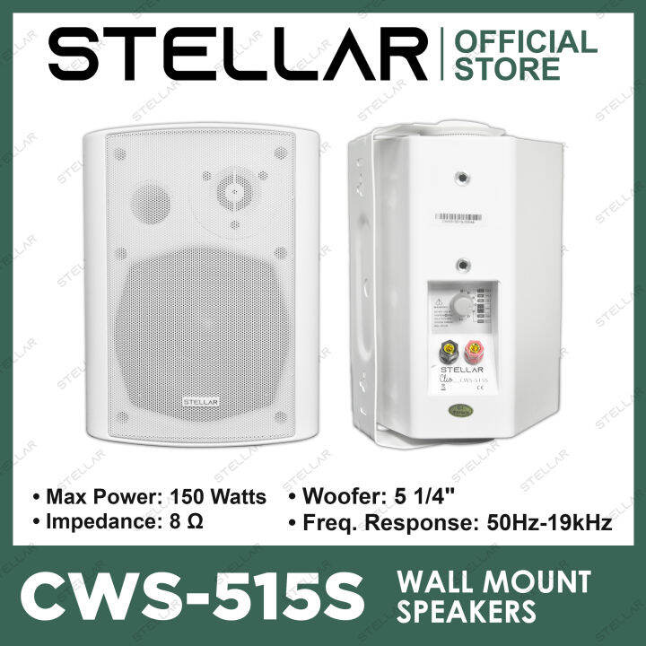 CWS-515S 5"Wall Mounted Public Address Speaker With Bass Reflex System ...