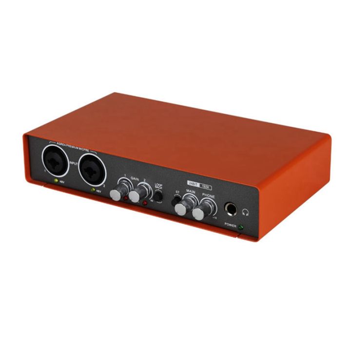 EM-02 Audio Interface Sound Card Electric Guitar Live Recording ...