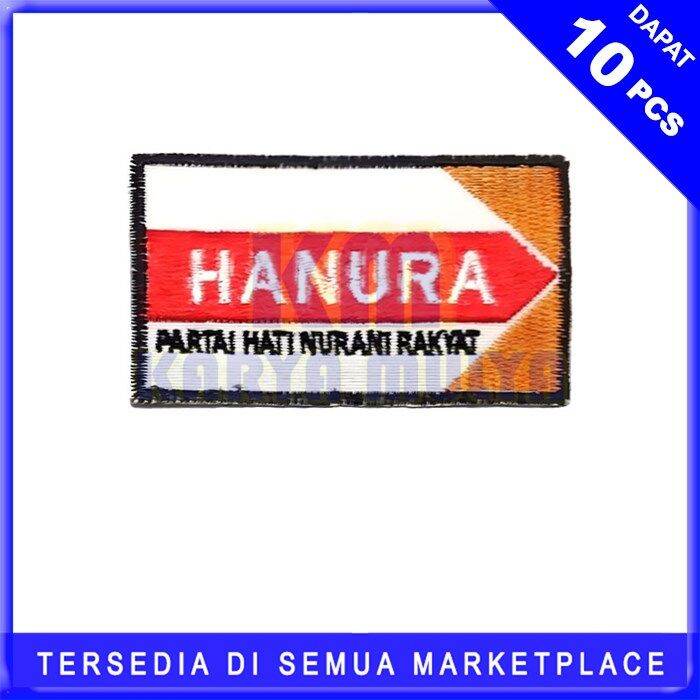 Bordir Atribut Partai Hanura Emblem Patch Bordir Logo Baru Partai ...