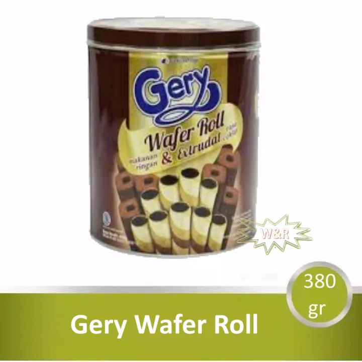 GERY Wafer Roll Chocolate Kaleng 350 gr | Lazada Indonesia
