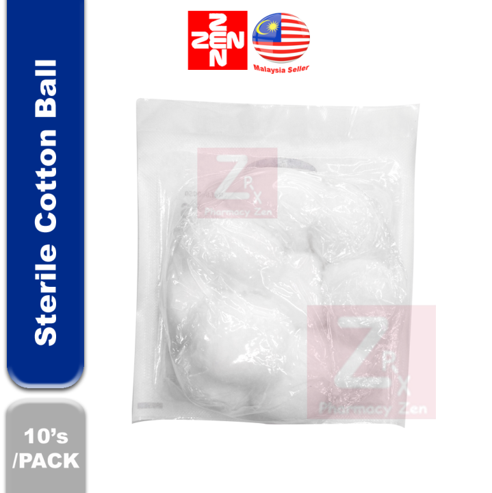 Sterile Cotton Ball 10s (packet) | Lazada