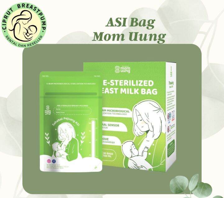 ASI BAG MOM UUNG Pre-sterilized Breast Milk Bag 100ml / KANTONG ASI MALANG / KANTONG ASI MOM ...