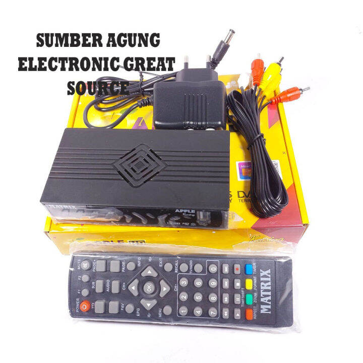 STB Matrix Apple HD KUNING DVB-T2 Digital Terrestrial Receiver Segala ...