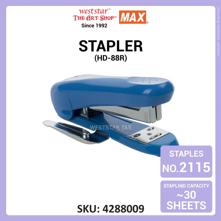 [Weststar TAS] MAX Stapler HD88R, HD-88R (Use staples No.2115 ...
