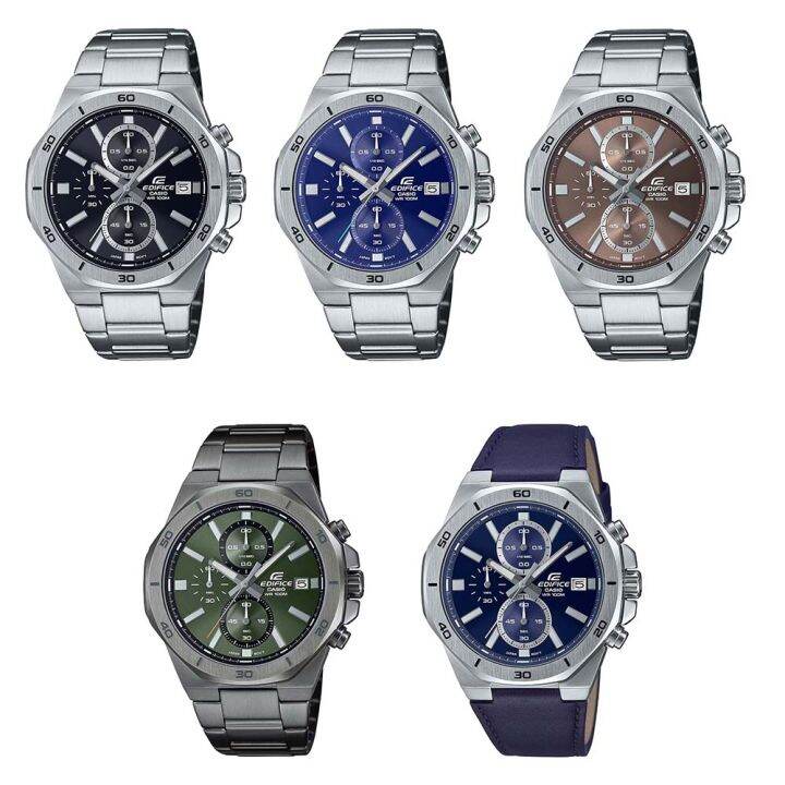 Casio Edifice นาฬิกาข้อมือผู้ชาย สายสเตนเลสสตีล รุ่น EFV-640,EFV-640D ...