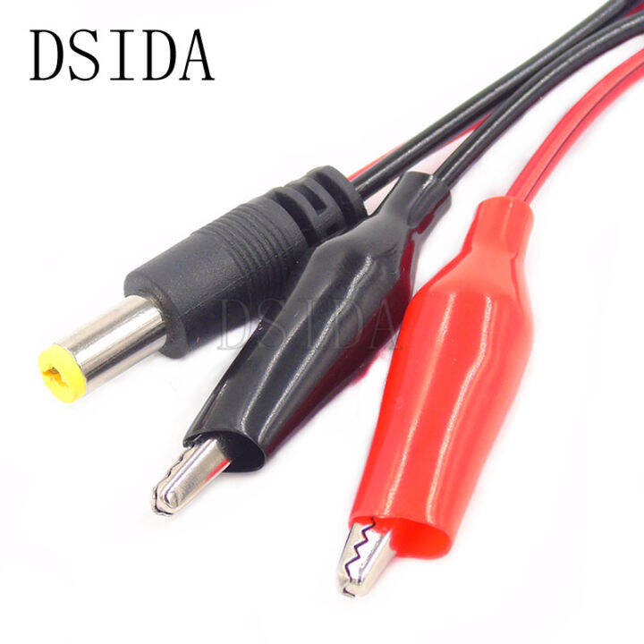 【YY】DC Voltage Jack Connector Male 5.5*2.1mm To Alligator Clip ...