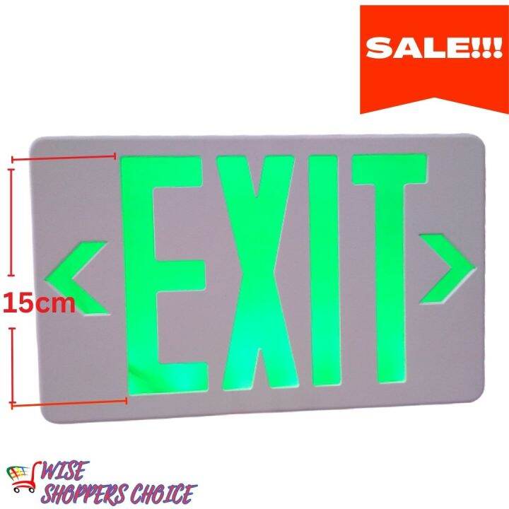 Thermoplastic Exit Sig Box, Exit Sign with Long Lasting Back-up Battery ...