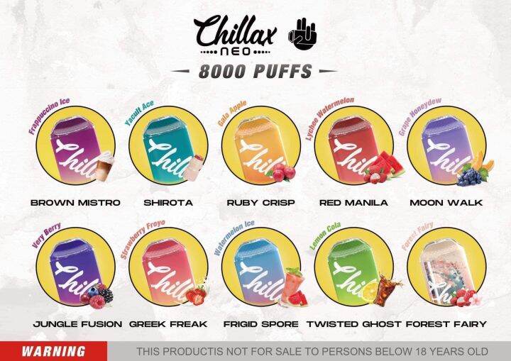 [Authentic] ↂ Chillax 8000 | Lazada PH