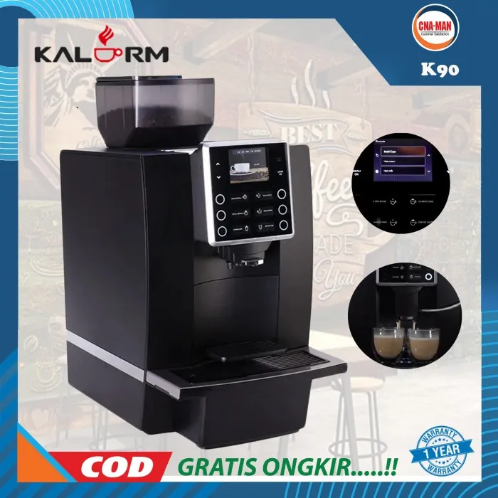 KALERM K90 Mesin Kopi Espresso Fully Automatic Coffee Machine | Lazada ...