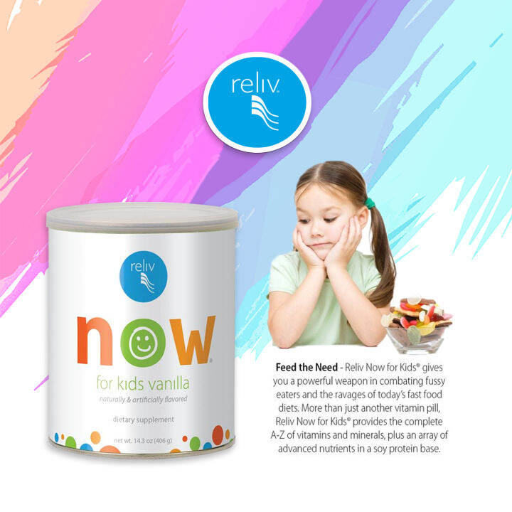 Original Reliv NOW for Kids VANILLA 435g EXP: NOV 2023 | Lazada PH