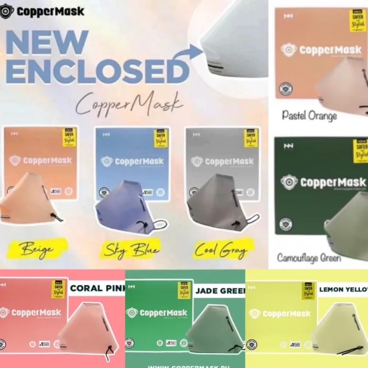 Copper Mask 2.0 (New and Improved) Original CopperMask Face Mask ...