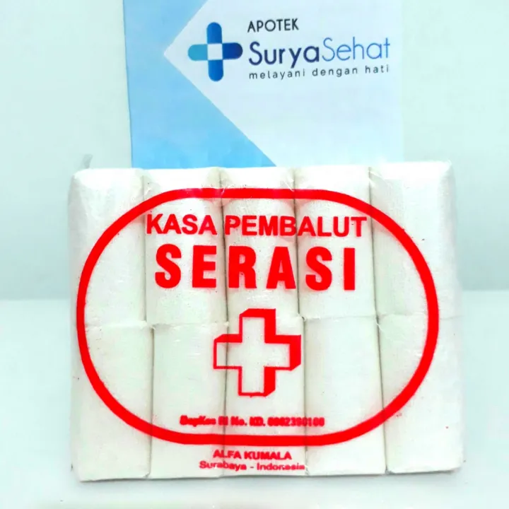 Kasa Pembalut Serasi - Perban 5cm Dapat 10 roll- Perban Luka - Kasa ...