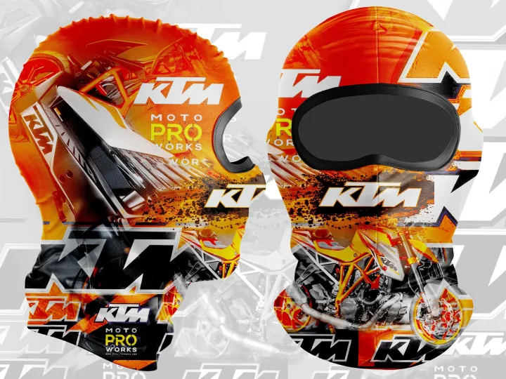 monster / KTM balaclava full mask full bonet full sublimation for ...