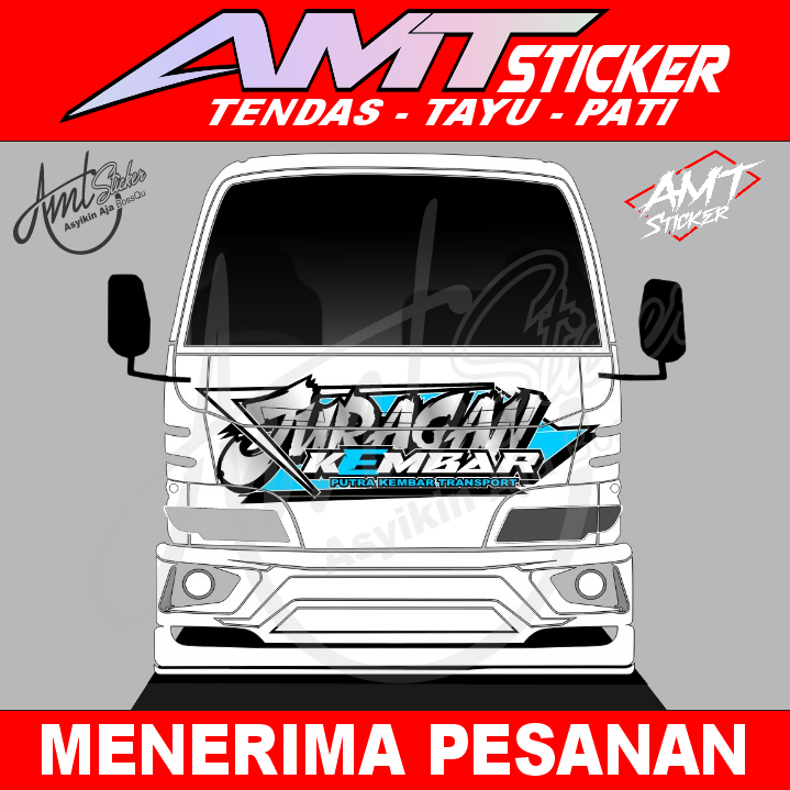 Stiker Kabin Depan Elf - Stiker Elf Macan - Bisa Custom/Request ...