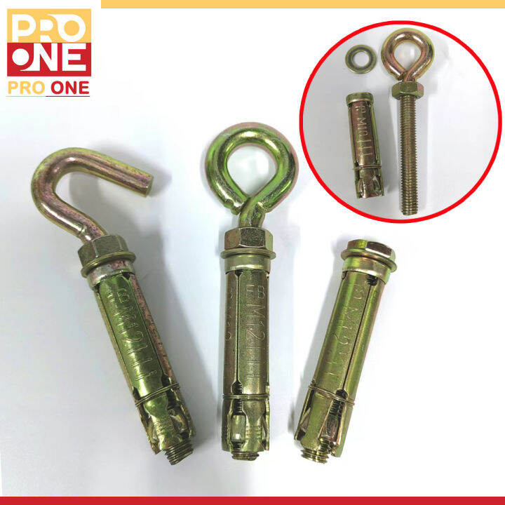 Shell Anchor Fix Anchor Expansion Bolt Hook Bolt Eye Bolt Heavy Duty 1/ ...