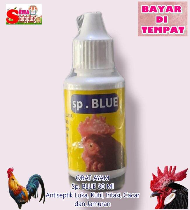 Sp. BLUE 30 Ml - Obat Luka Ayam Antiseptik Kutil Iritasi Cacar Jamur dan Lainnya - Seha Shopping ...