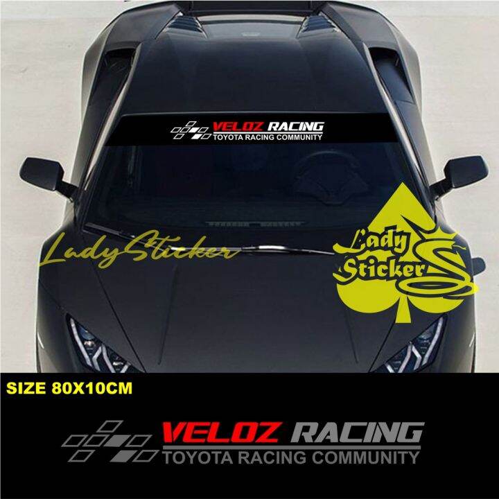 STICKER VELOZ STICKER STIKER MOBIL KACA TOYOTA AVANZA VELOZ RACING ...