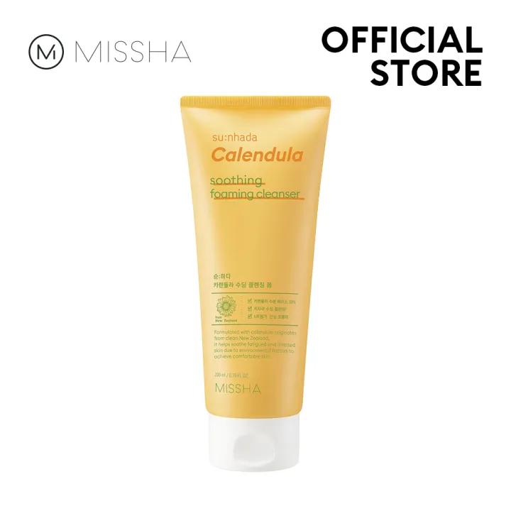 [MISSHA] SUNHADA CALENDULA SOOTHING FOAMING CLEANSER 200ml | Lazada PH