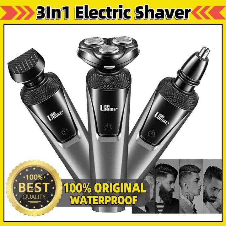 (3 In 1)Electric Shaver for Men Multi-function Professional Hair Beard ...