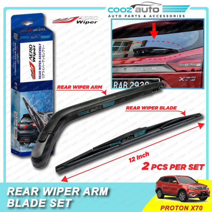 Proton X70 AERO Wiper Arm Rear Wiper Complete Set With Free Wiper | Lazada