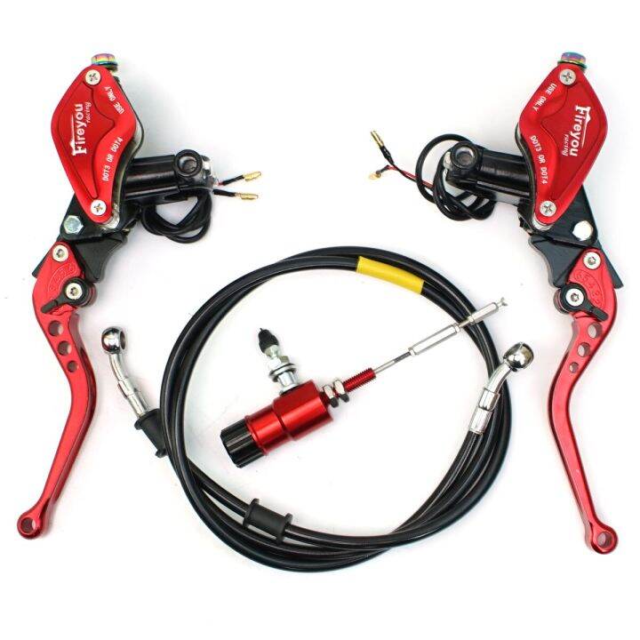 22mm CNC Motorcycle Hydraulic Clutch Brake Master Cylinder Lever Kit For Racing Dirt Bike Sport ...