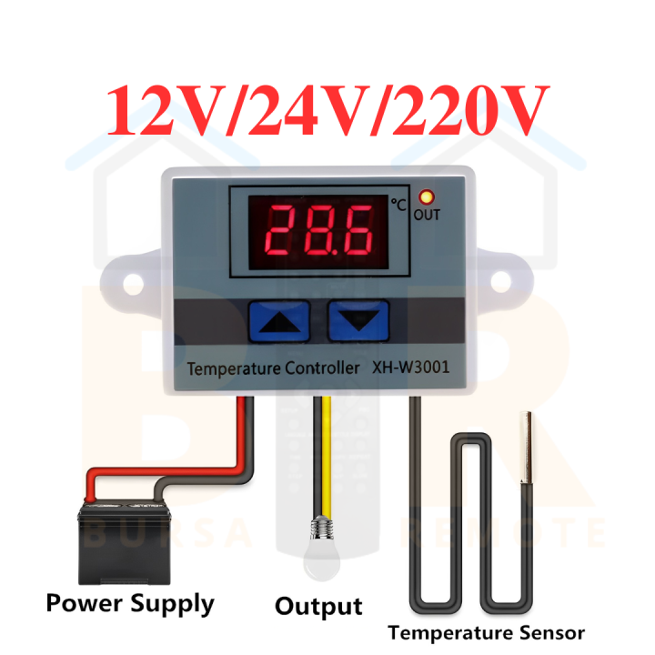 Thermostat Digital XH-W3001 Temperature Controller Termostat AC ...
