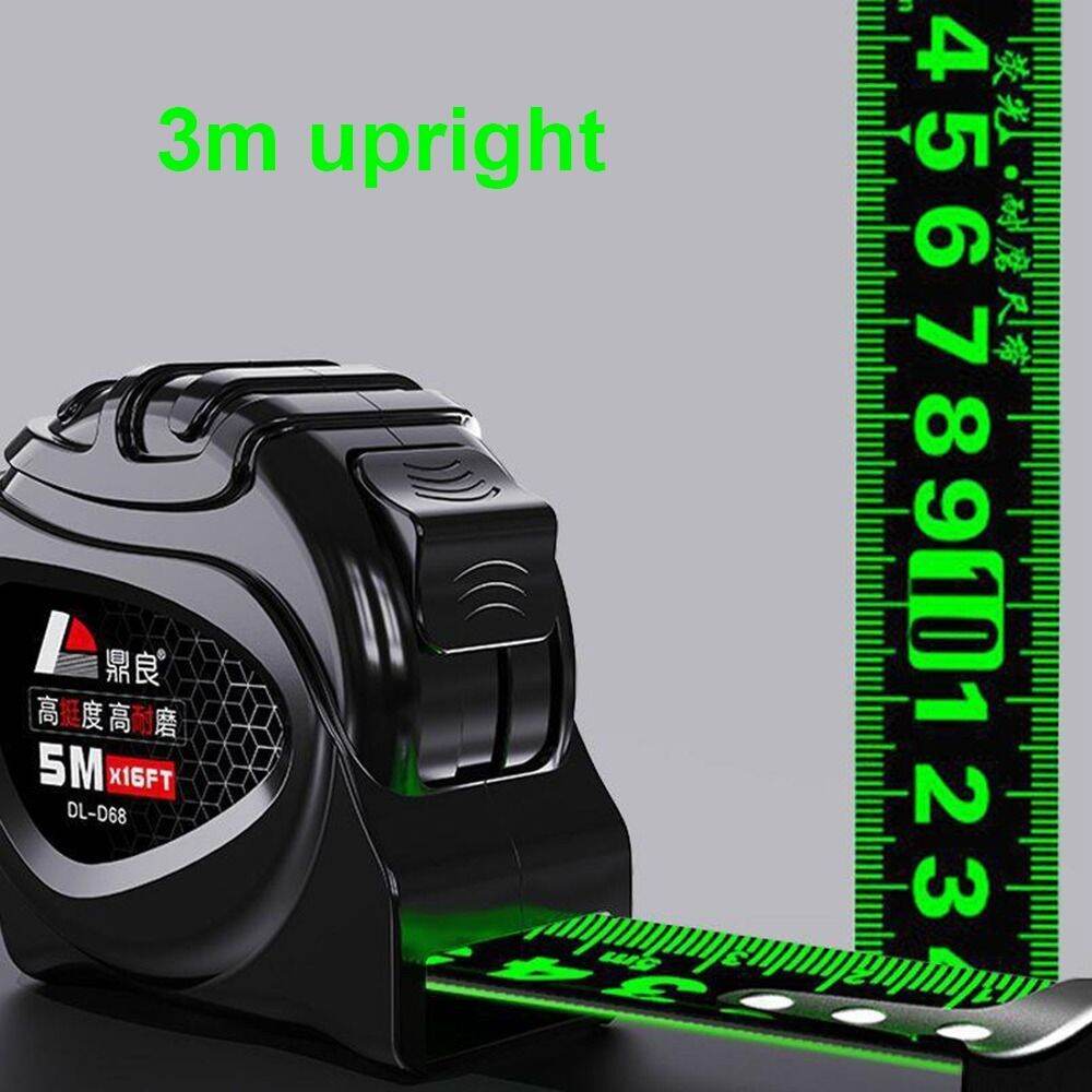 5210A หลอดฟลูออเรสเซนต์ เทปวัดเหล็กเรืองแสง ทนต่อการสึกหรอ ตลับเมตรหนา การวัดขนาด ไม้บรรทัดปรับ ...