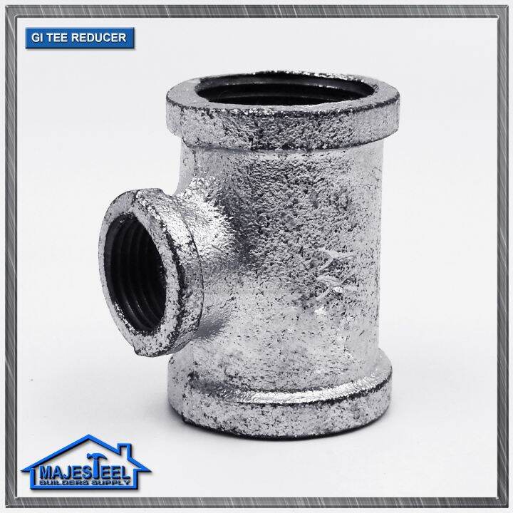 S-20 Ordinary Galvanized Iron (GI) Tee Reducer *sold per pc* (Majesteel ...