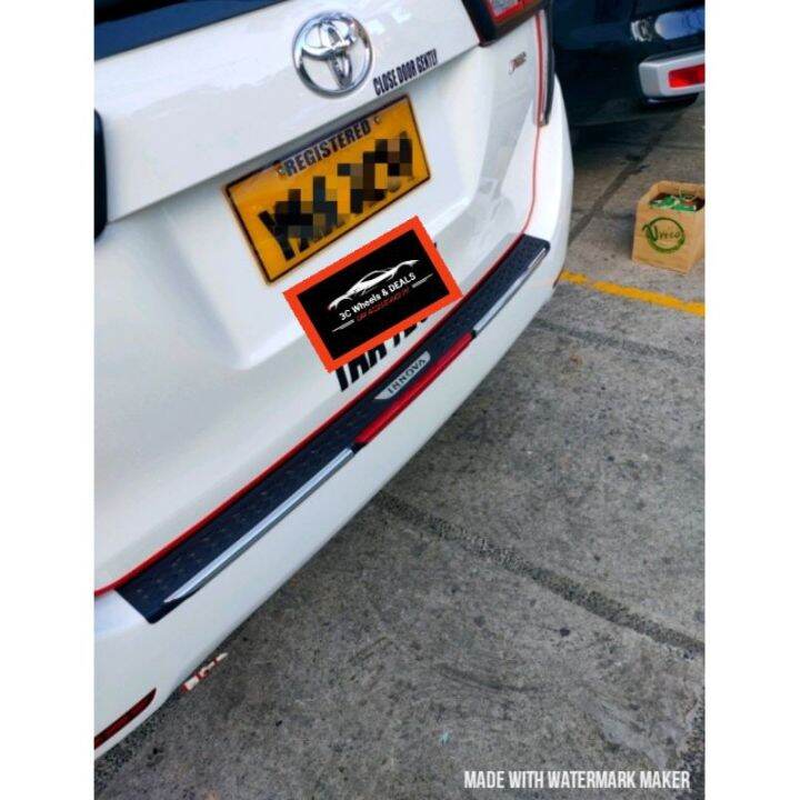 TOYOTA INNOVA 2016-2022 REAR STEPSILL WITH REFLECTOR | Lazada PH