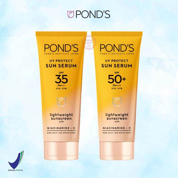 PONDS UV Protect Sun Serum SPF35 / SPF50+ PA++++ UVA UVB Lightweight ...