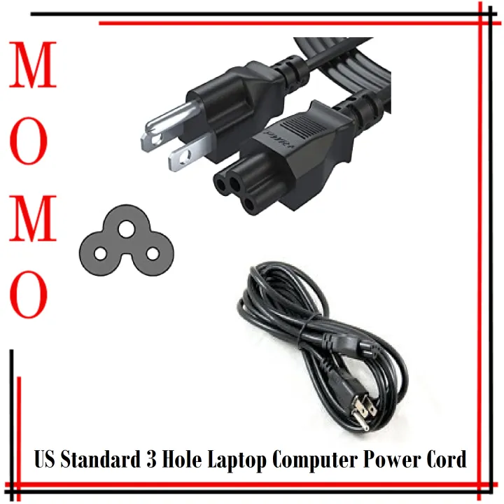 US Standard 3 Hole Laptop Computer Power Cord | Lazada PH