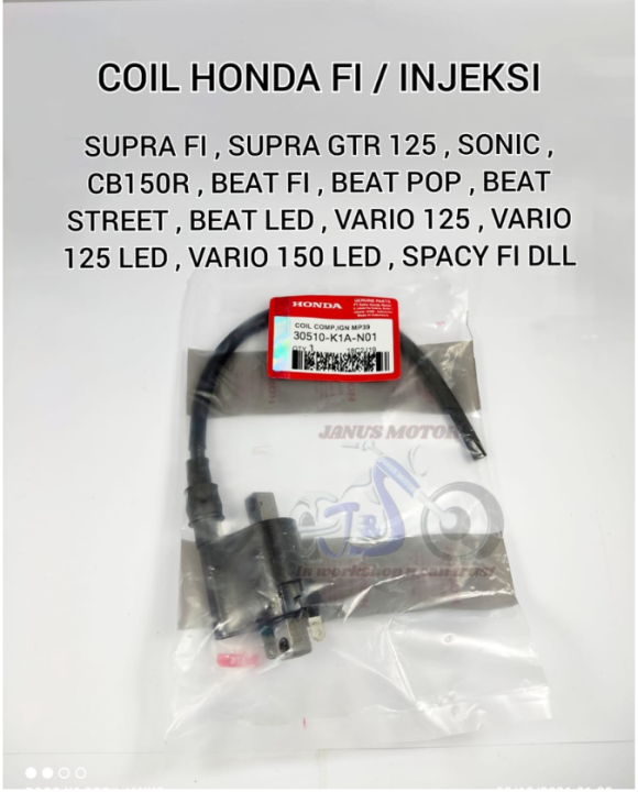 COIL HONDA BEAT FI INJEKSI ESP K1A VARIO 110 125 150 LED SCOOPY SPACY ...