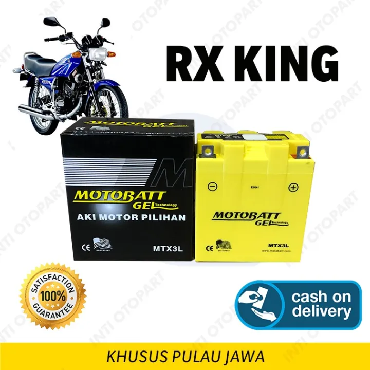 MOTOBATT Accu Aki Motor MTX3L RX KING | Lazada Indonesia