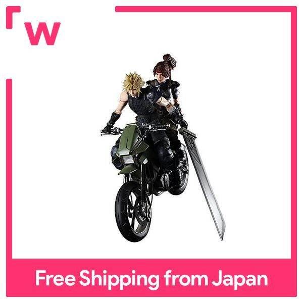 Final Fantasy VII Remake PLAY ARTS Kai Jessie, Cloud & Bike Set Painted ...