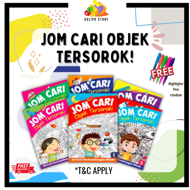 Buku Aktiviti Masa Lapang | Jom Cari Objek Tersorok | Aktiviti Perkembangan Minda | Cari Gambar ...