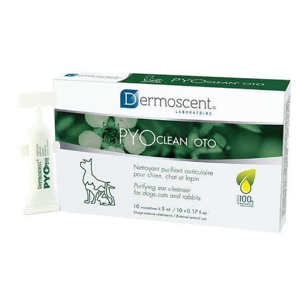 Dermoscent PYO Clean OTO ( 10 monodoses x 5ml )( Purifying Ear Cleanser ...