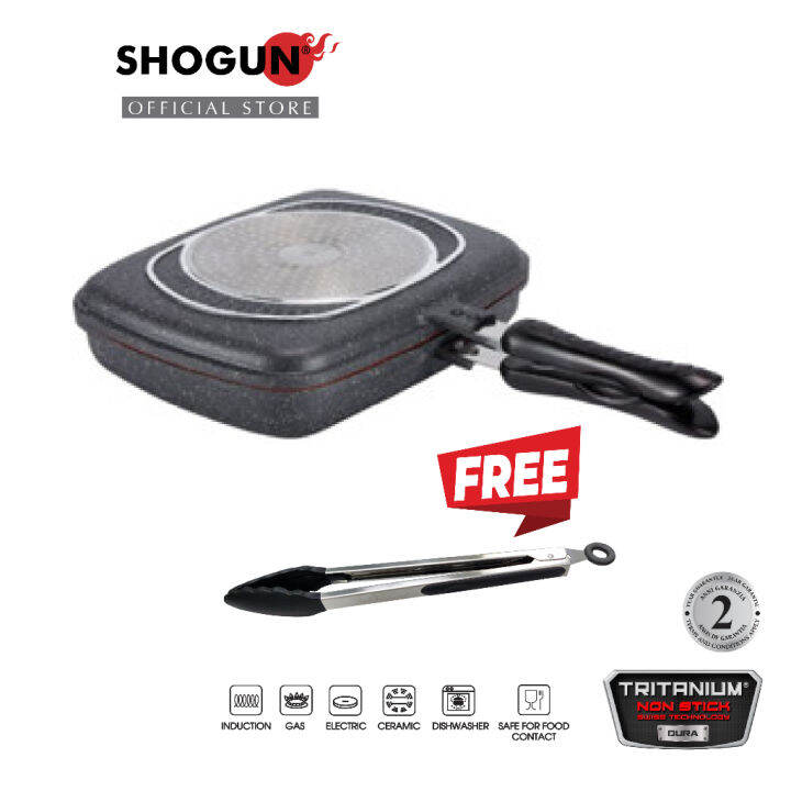 Shogun Classic 30cm Non-stick Double Pan, 3.2L (IH) (Free La gourmet ...