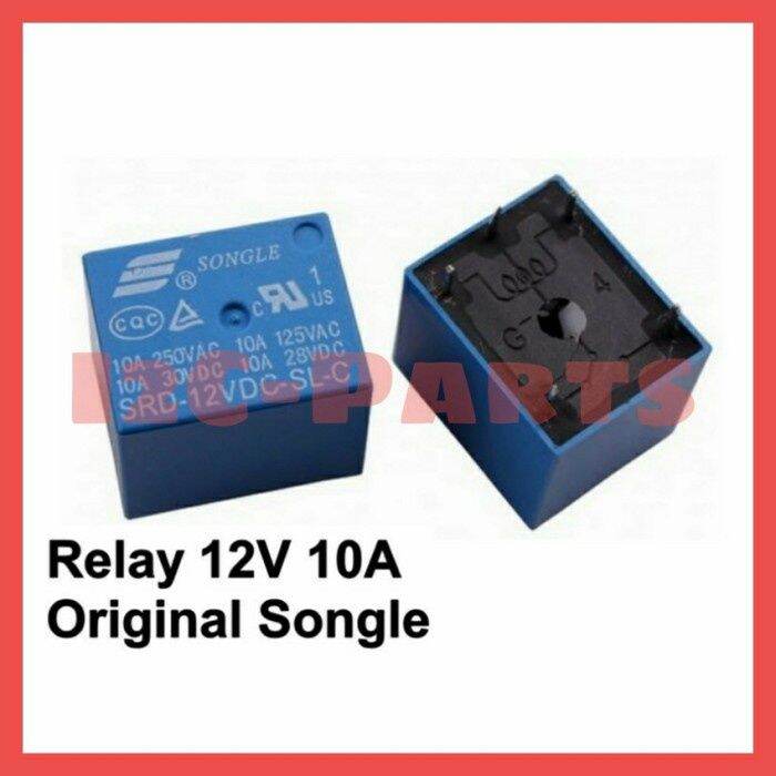 Relay Songle 12V 10A SRD-12VDC-SL-C 5p 5 kaki SRD T73 For Arduino Etc | Lazada Indonesia