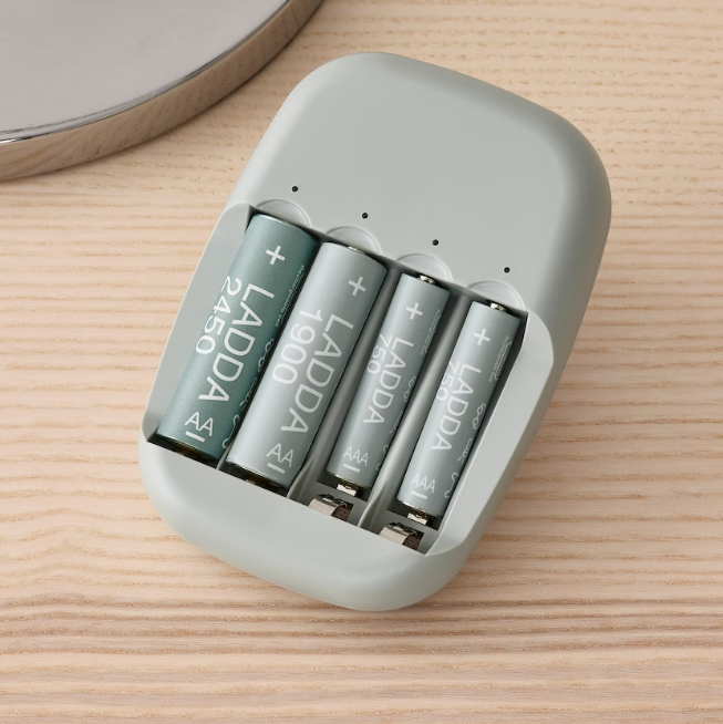 IKEA (อิเกีย) ถ่านไฟฉาย ถ่านชาร์จ 2A, 3A / แบตเตอรีชาร์จไฟได้ 1.2V แพ็ค ...