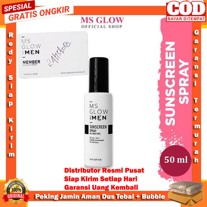 sunscreen ms glow for men original | Lazada Indonesia