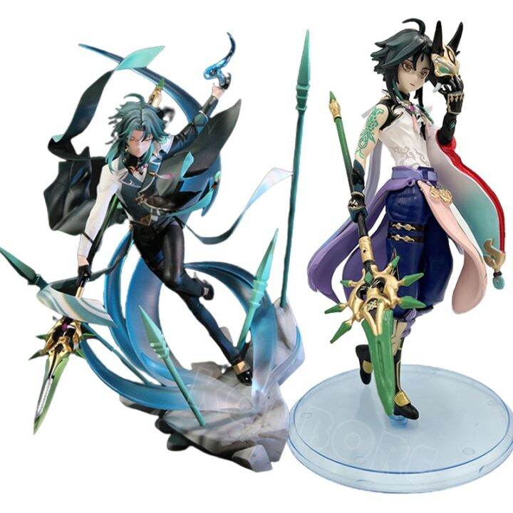 30cm Genshin Vigilant Yaksha Anime Figure Keqing/Mona/Raiden Shogun ...