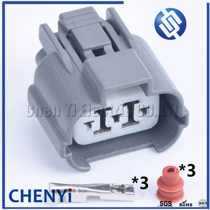 1 sets 3 Pin （female） Automotive Waterproof Connector HeadLight ...