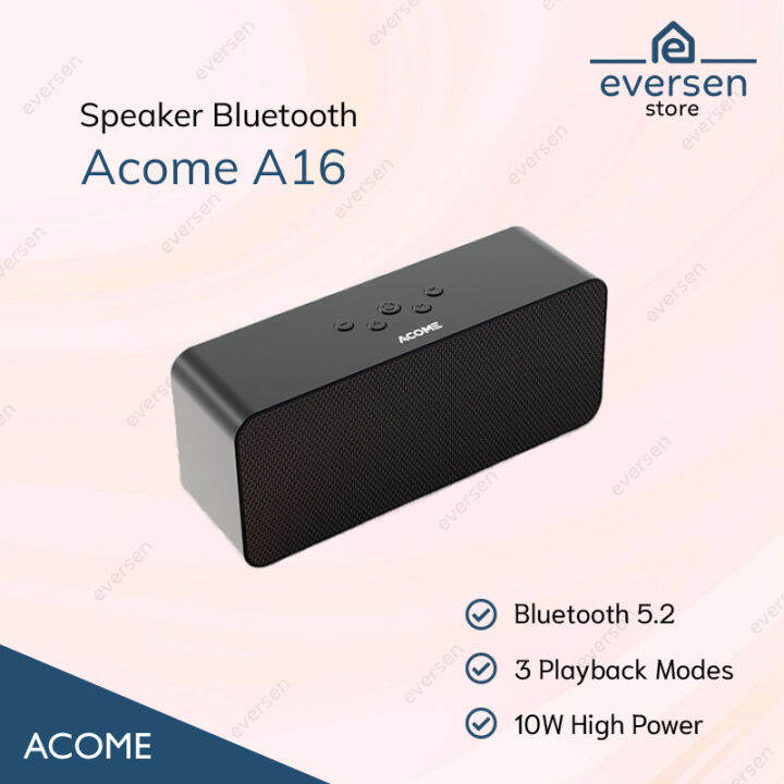 Speaker Bluetooth 5.2 Acome A16 Super Bass 10W High Power 3 Playback ...