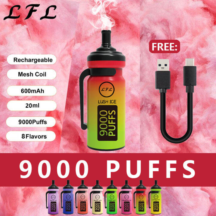 【COD】VAPING SMOKE SET ENJOY 9000 PUFFS Disposable Vapor Ecigarettes pod ...