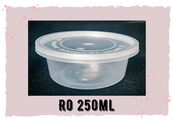 50pcs Round 250ml Microwavable Plastic Container | Lazada PH