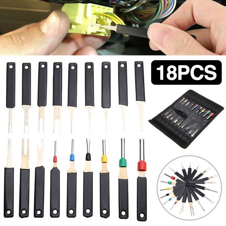 18 pcs/set Heavy Duty Car Terminal Removing Kit Wire Connector Pin ...