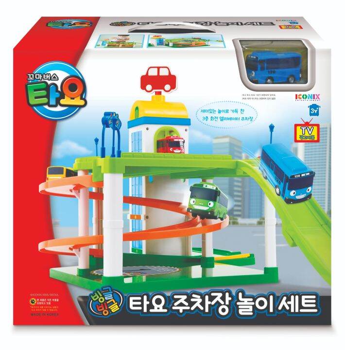 MAINAN ANAK TAYO THE LITTLE BUS TYT-112007 TAYO PARKING LOT PLAYSET ORIGINAL | Lazada Indonesia