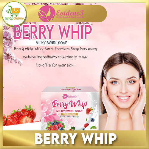 best Selling BERRY WHIP MILKY SWIRL SOAP Soaps Premium Bars by Evidence 15 Bars per box SPF30 ...