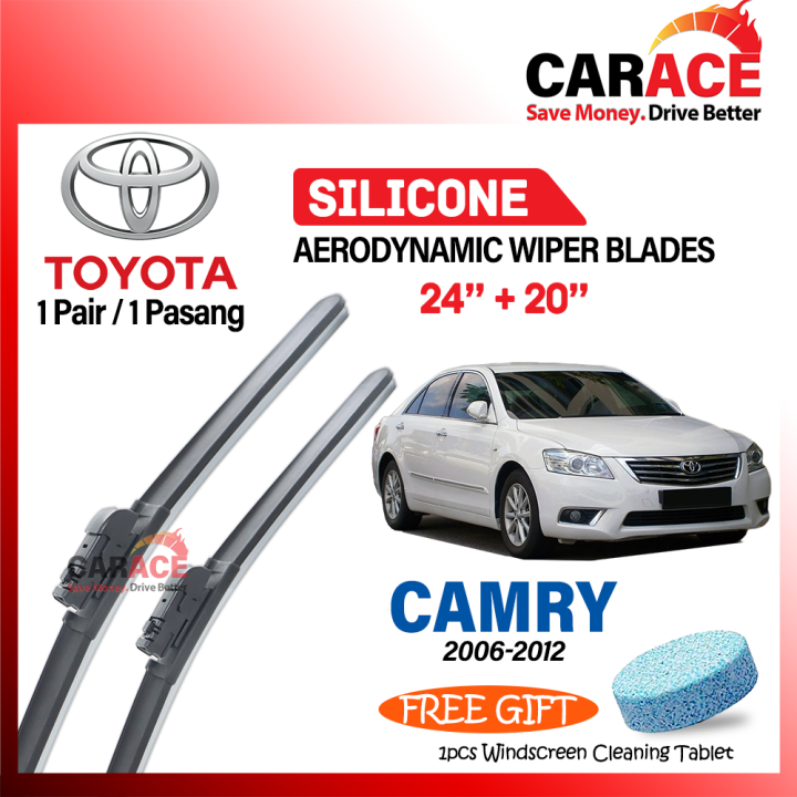 TOYOTA CAMRY 2006-2012 | CARACE SILICONE Aerodynamic Wiper Blades 24 ...