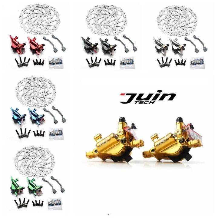 Juin Tech R1 Post IS Mount Line Pull Hydraulic Disc Brake Caliper Dual ...